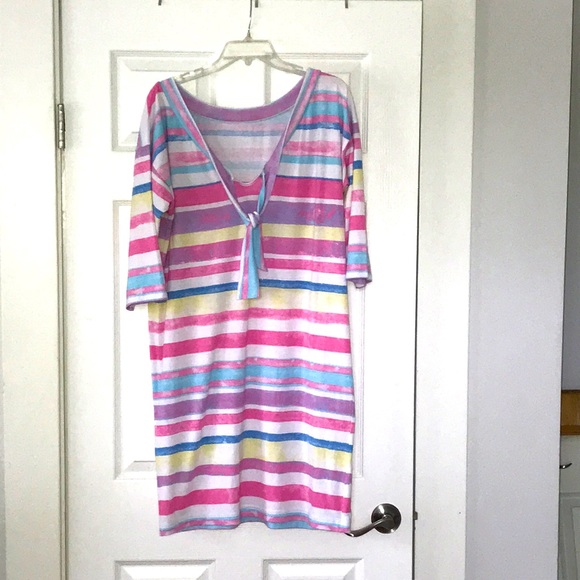 Jet | Dresses | Watercolor Striped Mini Dress | Poshmark